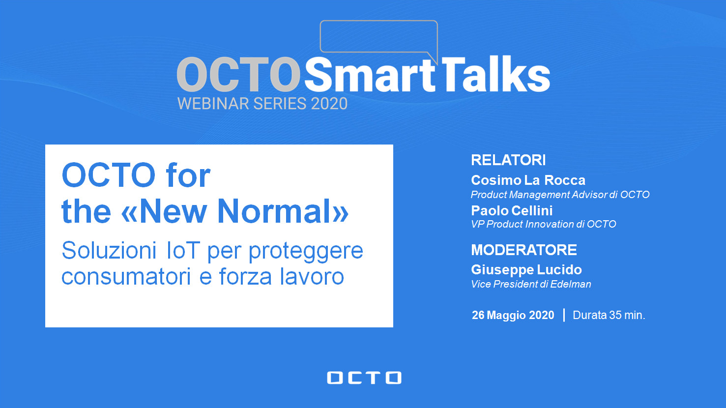 OCTO Smart Talks – OCTO for the “New Normal” (Ita) - Octo Telematics