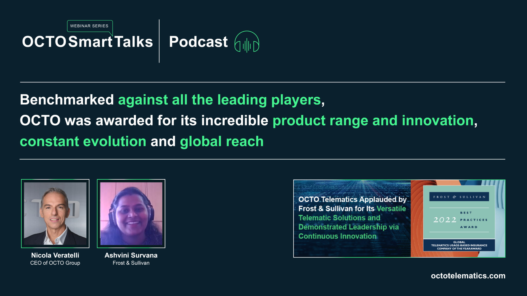 OCTO SmartTalks-Podcast: Benchmarked against all the leading players ...